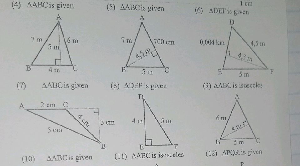 (4) ΔΑΒC is given [Diagram of a triangle | StudyX