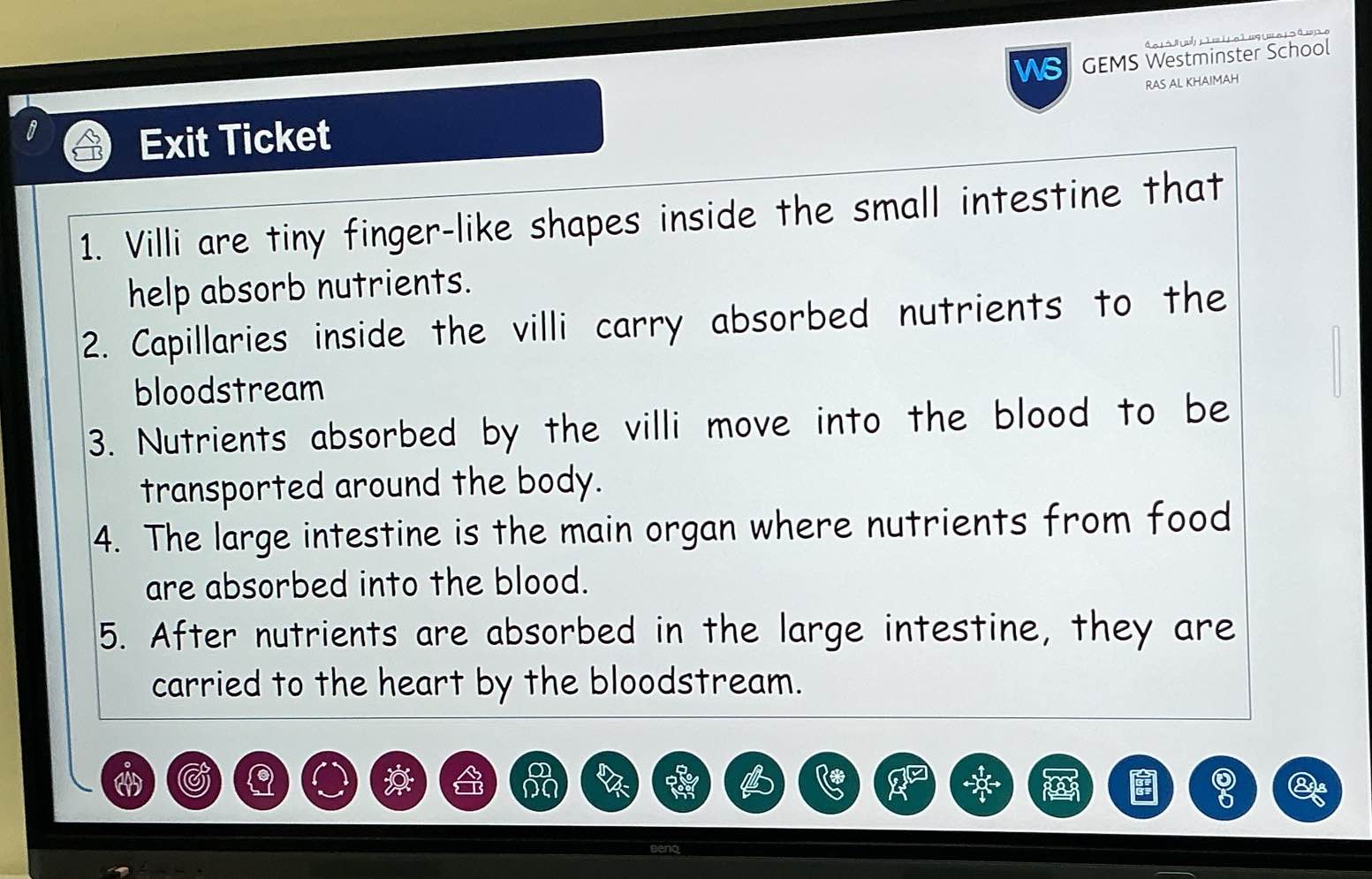 1. Villi are tiny finger-like shapes inside | StudyX