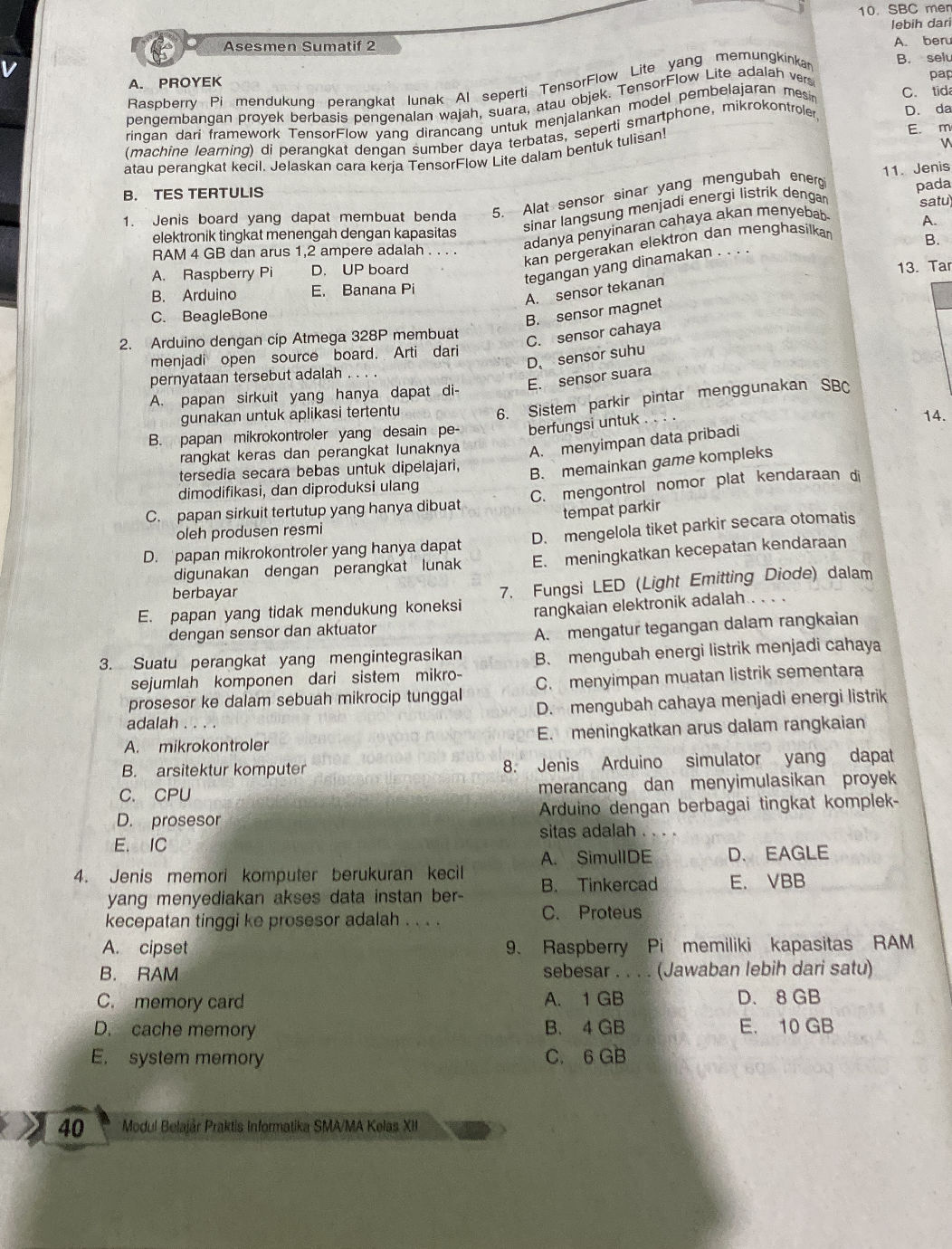 7. Fungsi LED (Light Emitting Diode) dalam | StudyX
