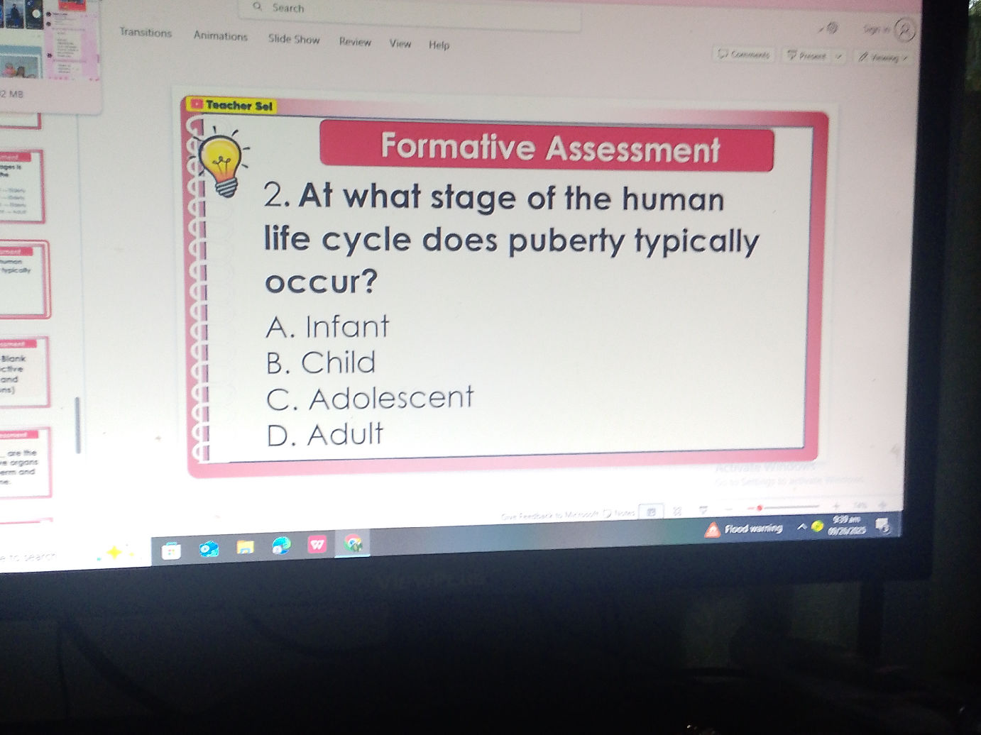 2. At what stage of the human life cycle | StudyX