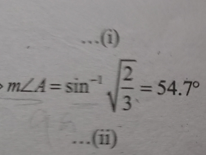 Calculating Angle using Inverse Sine Function | StudyX