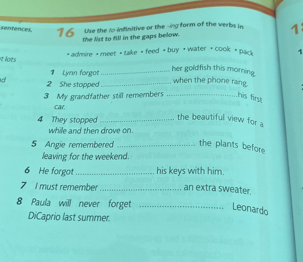 Use the *to-infinitive* or the *-ing* form | StudyX