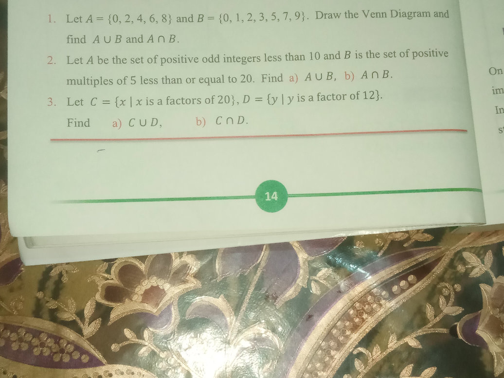 Let A be the set of positive odd integers | StudyX