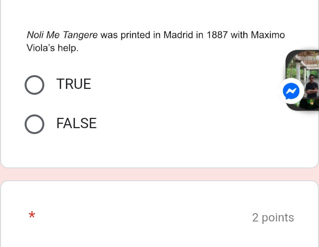 Noli Me Tangere was printed in Madrid in | StudyX