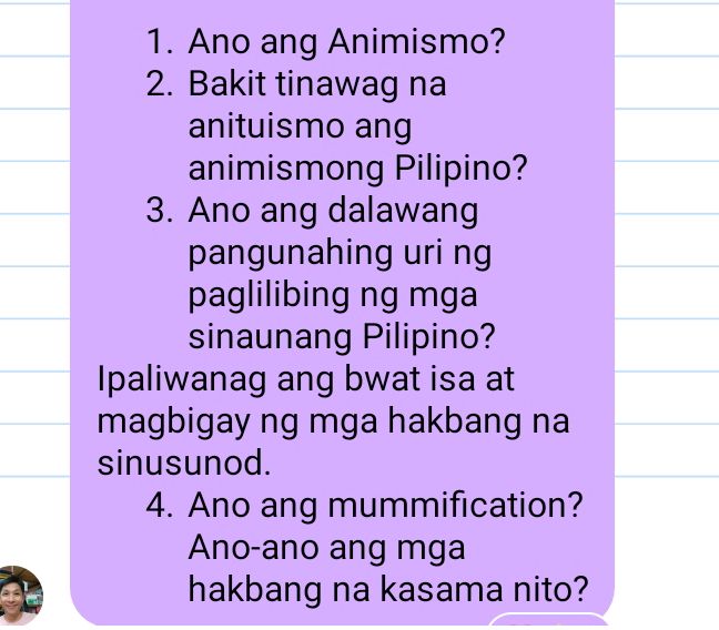 1. Ano ang Animismo? 2. Bakit tinawag na | StudyX