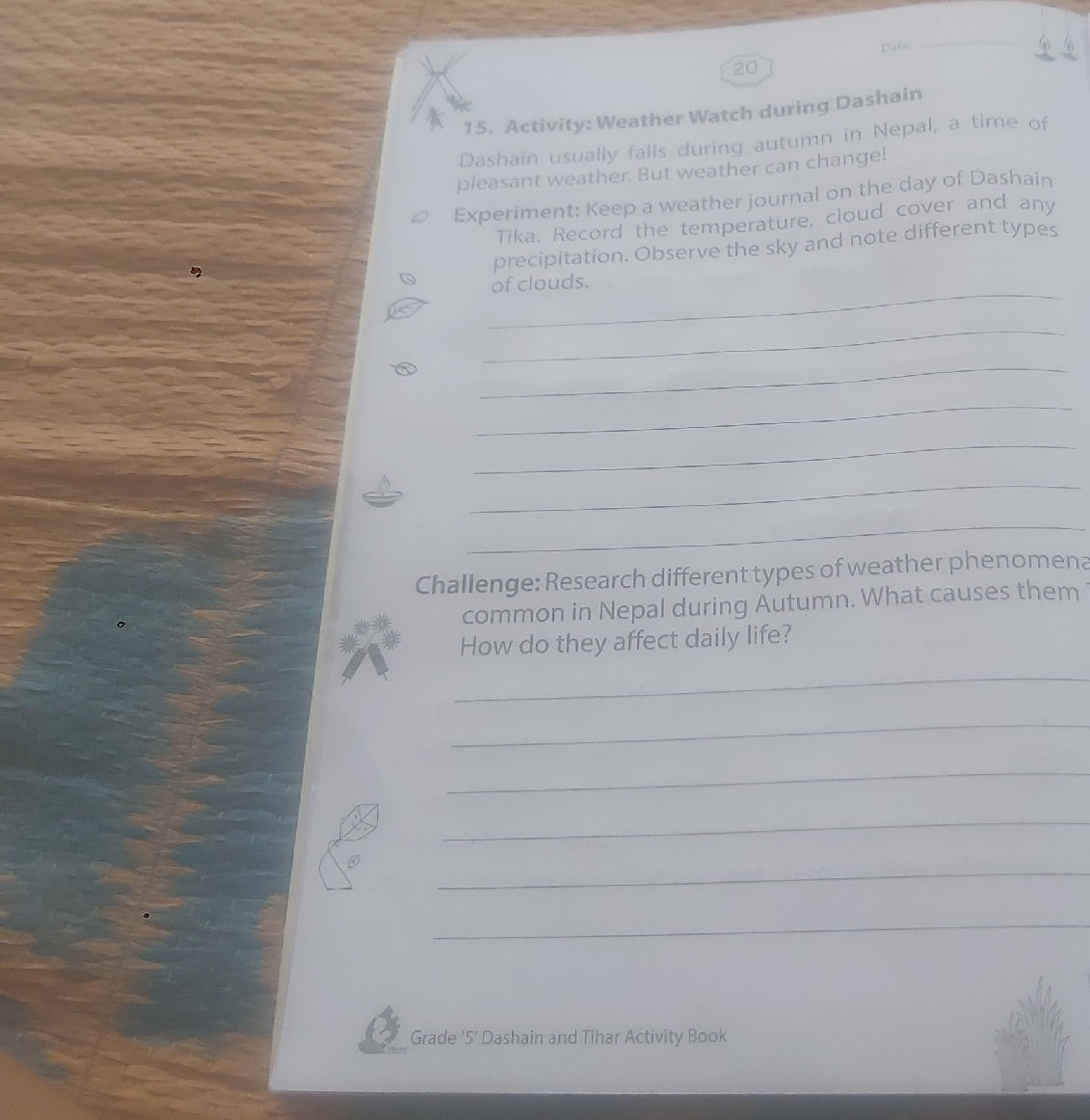 15. Activity: Weather Watch during Dashain | StudyX