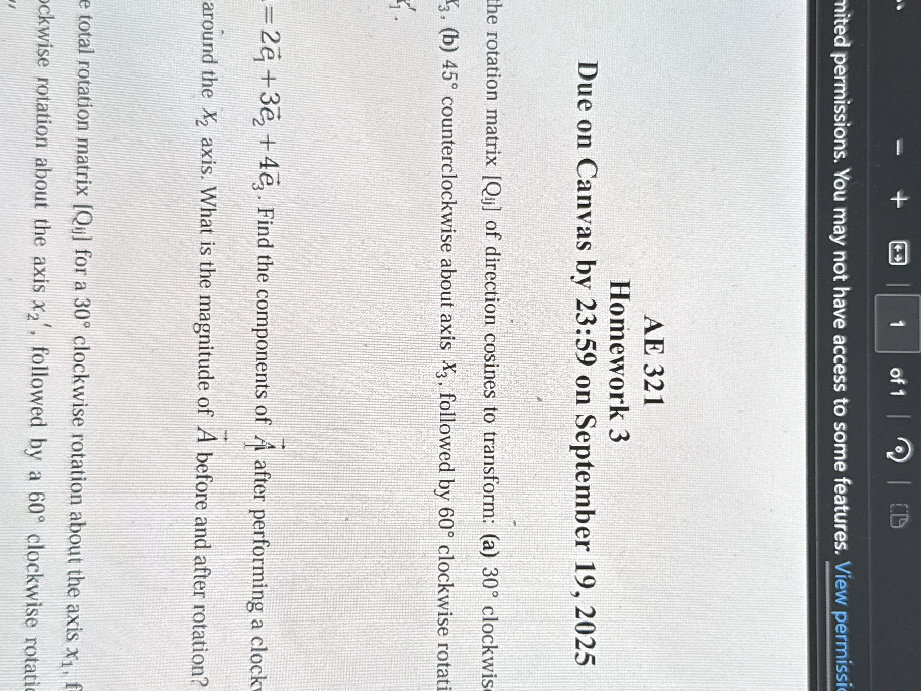 The rotation matrix $[Q_{ij}]$ of direction | StudyX