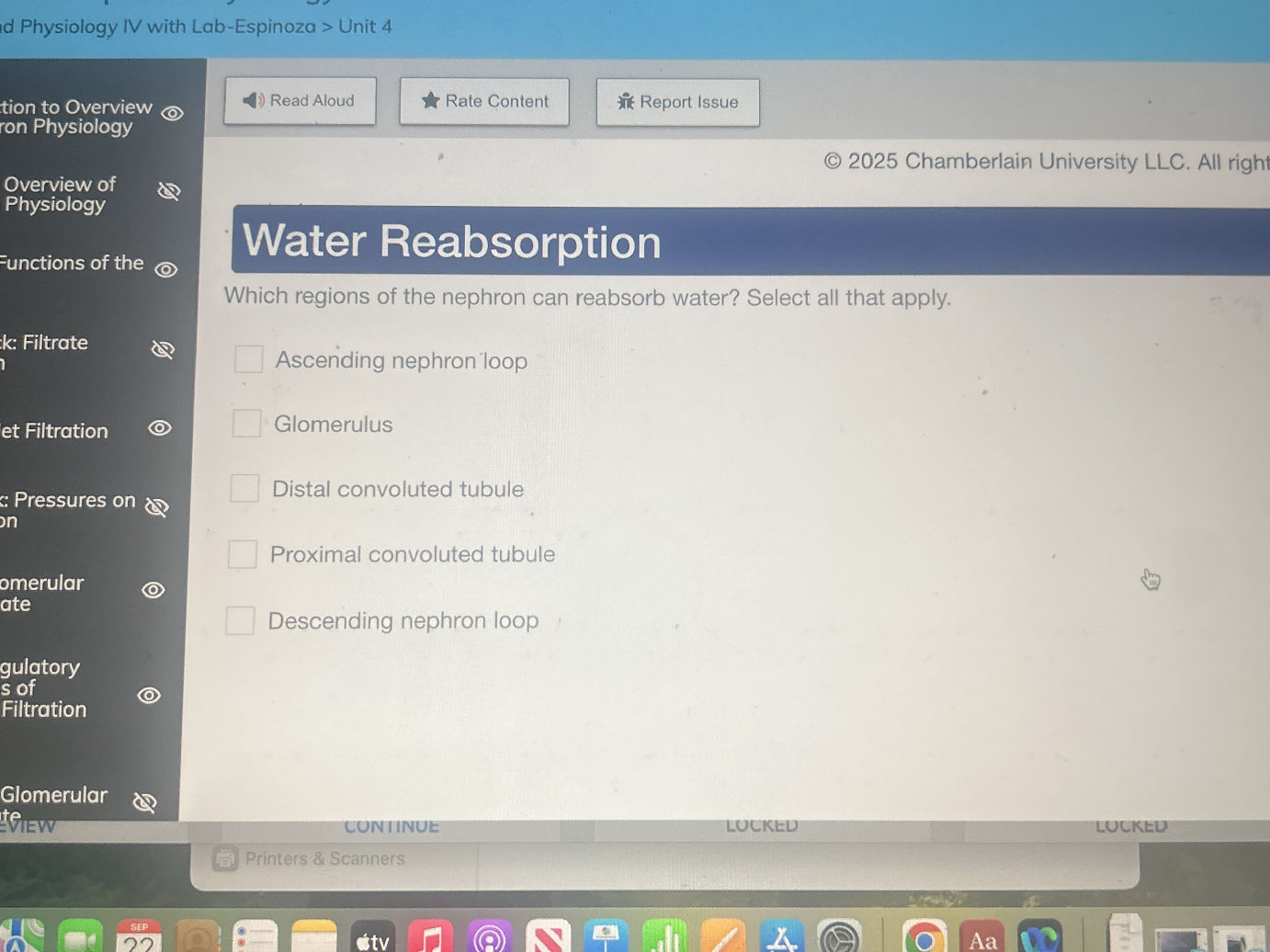 Which regions of the nephron can reabsorb | StudyX