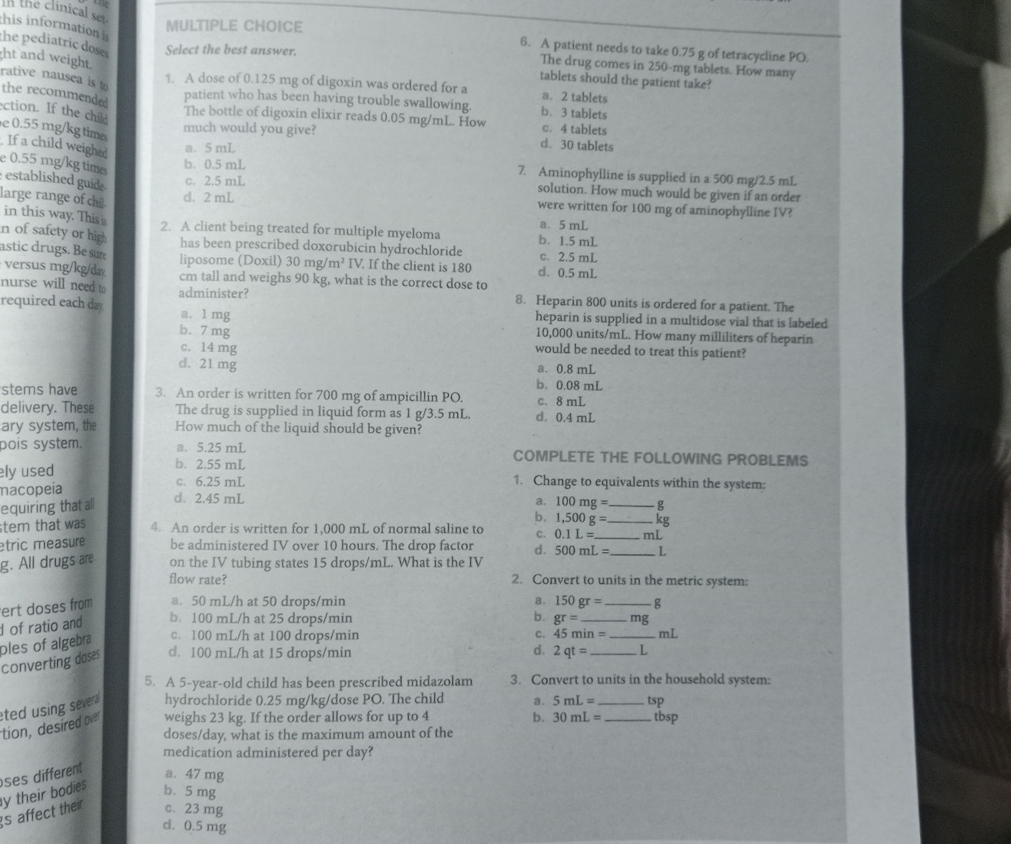 MULTIPLE CHOICE Select the best answer. 1. | StudyX