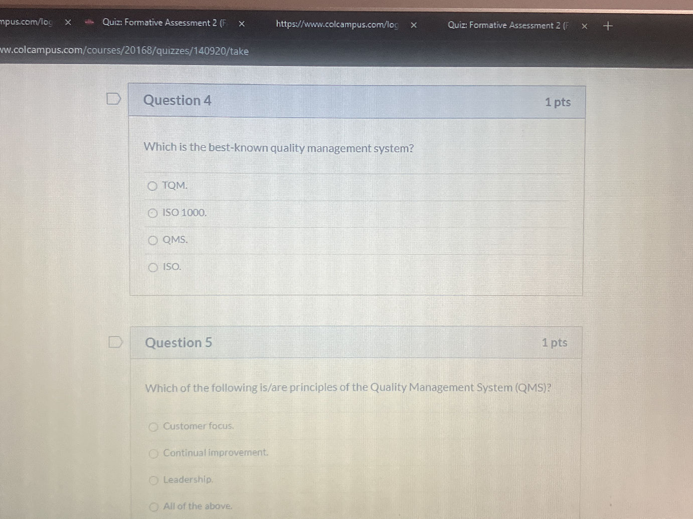 Question 4 Which is the best-known quality | StudyX