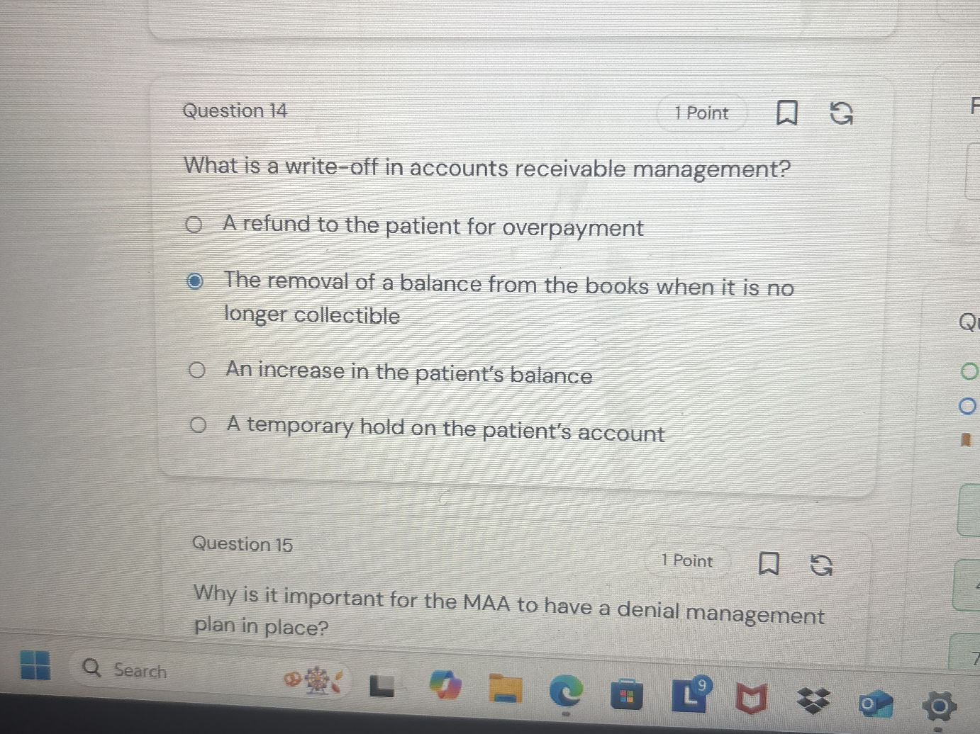 What is a write-off in accounts receivable | StudyX