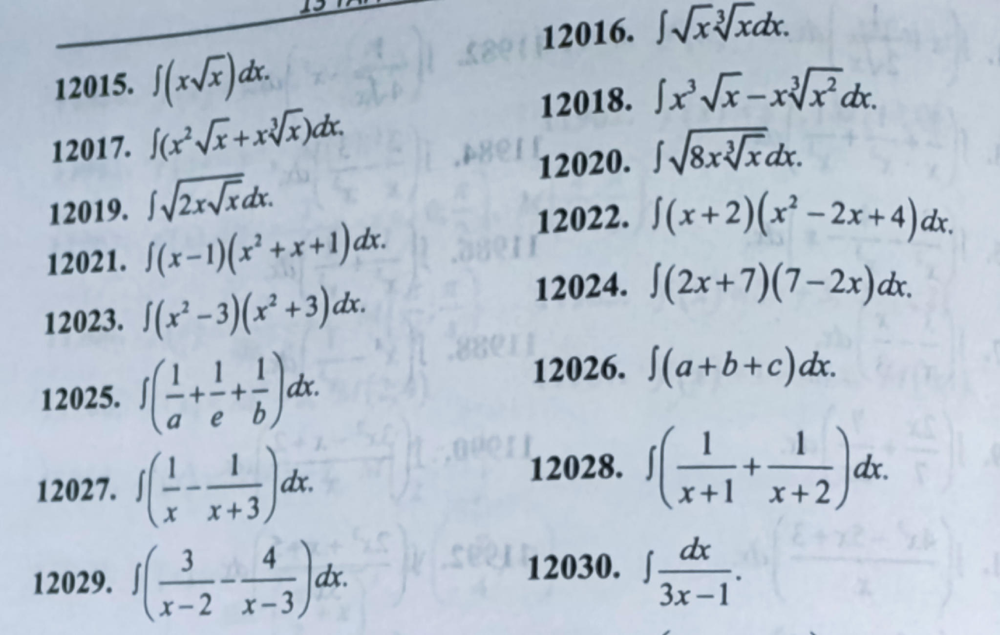 Integral of x^3 sqrt(x) - x^3 sqrt(x^2) | StudyX