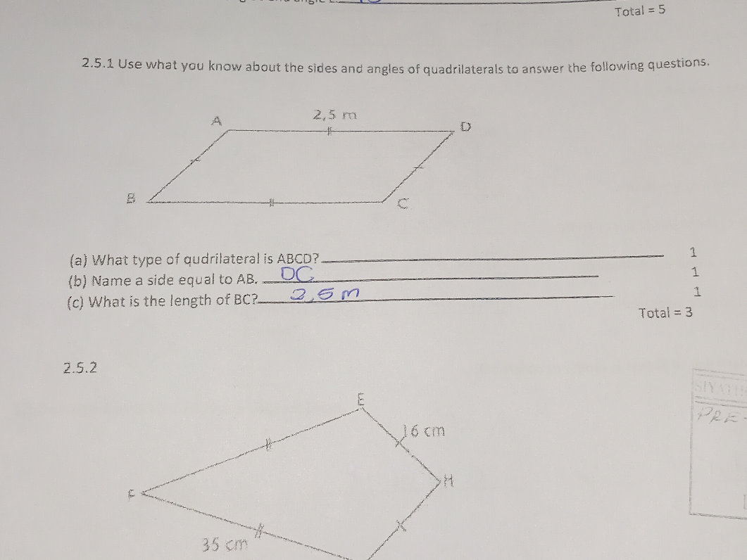 Use what you know about the sides and angles | StudyX