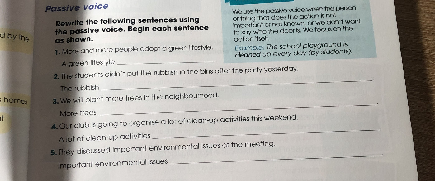 Rewrite the following sentences using the | StudyX