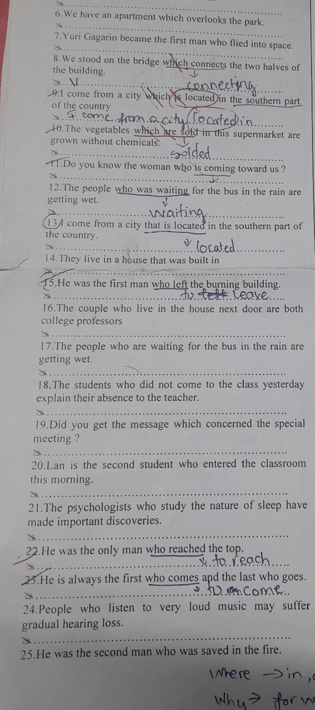 18. The students who did not come to the | StudyX