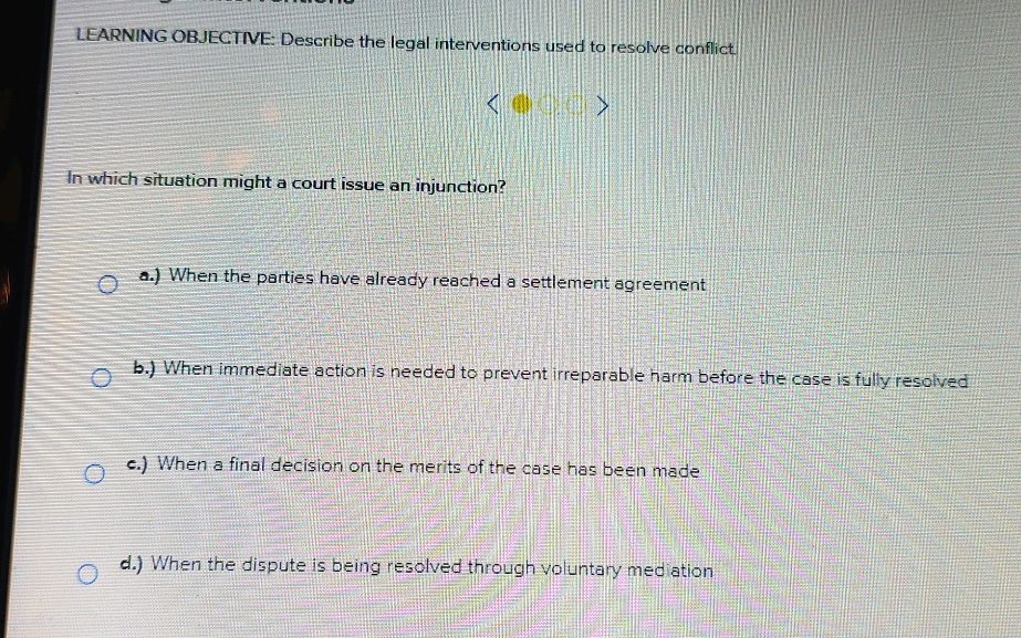 In which situation might a court issue an