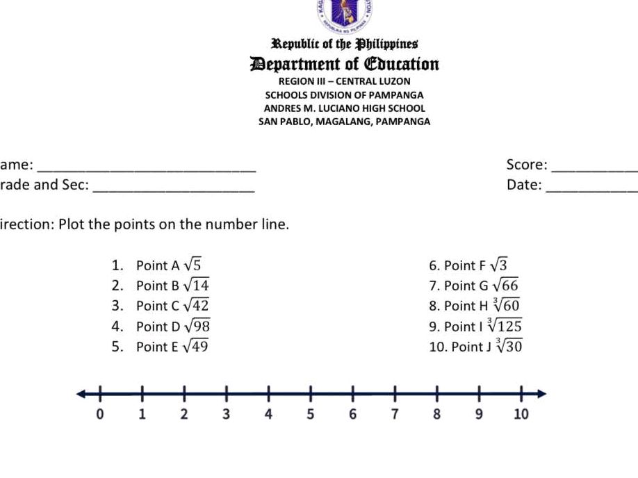 Direction: Plot the points on the number | StudyX