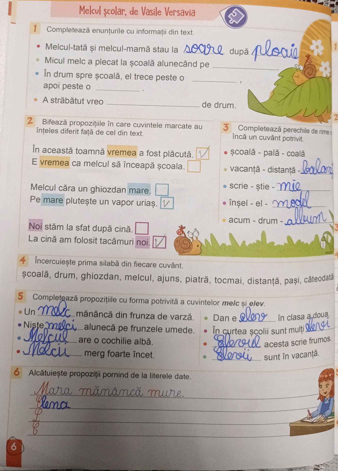 Completează enunțurile cu informații din | StudyX