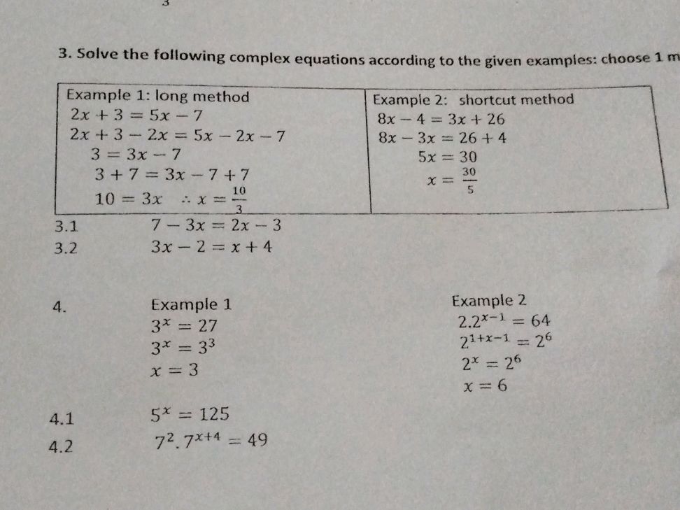 3. Solve the following complex equations | StudyX
