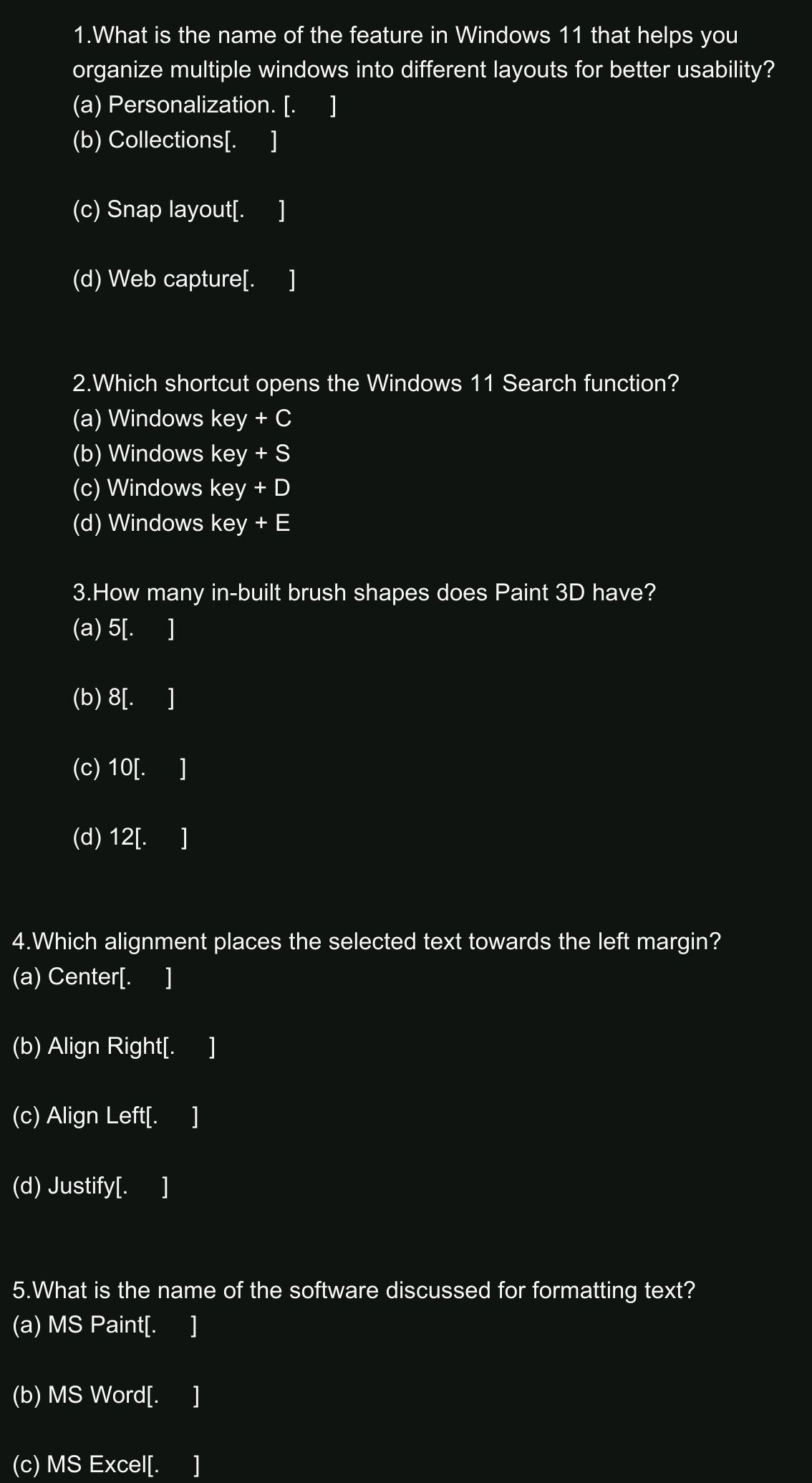 1.What is the name of the feature in Windows | StudyX