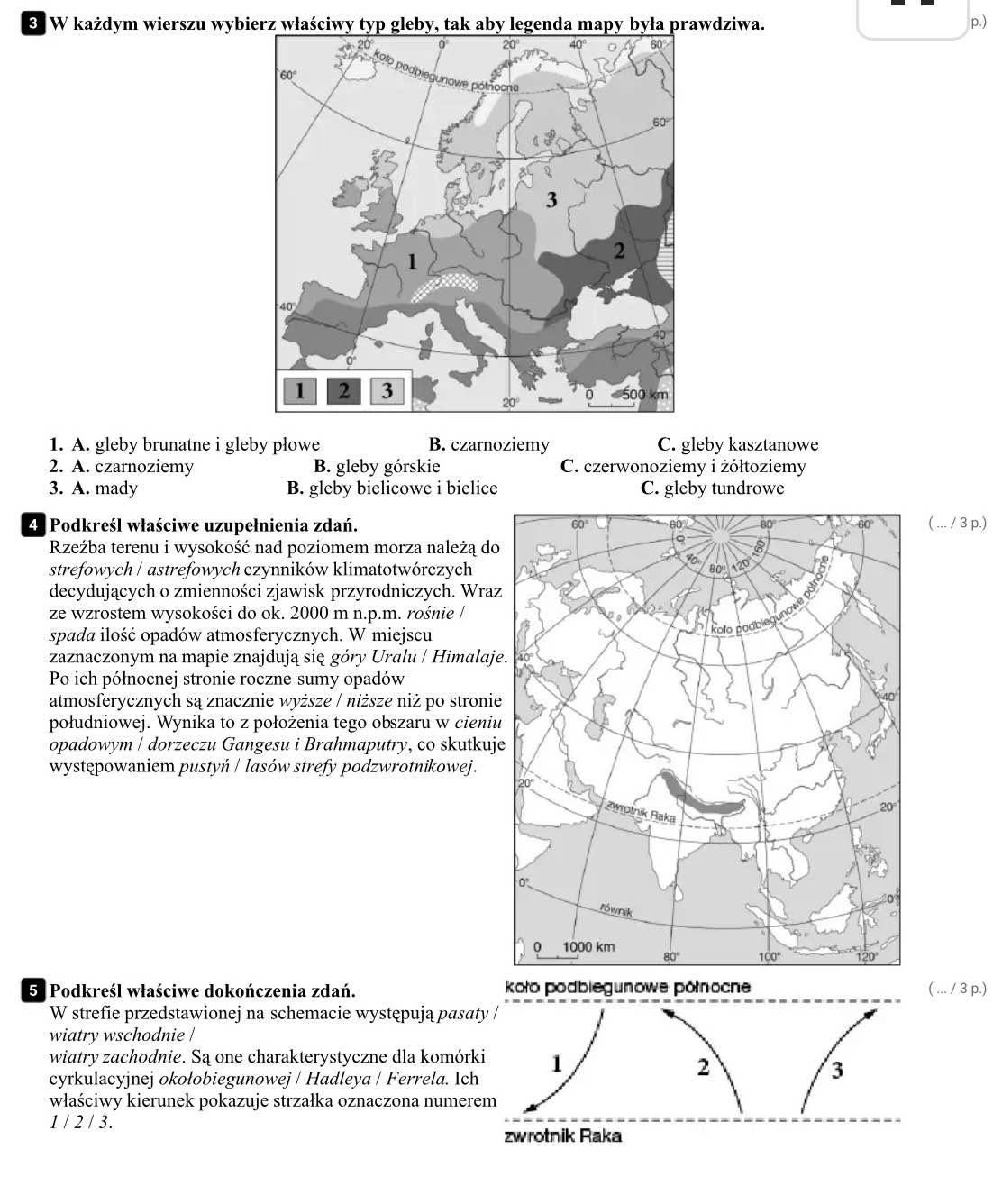 **3** W każdym wierszu wybierz właściwy typ | StudyX