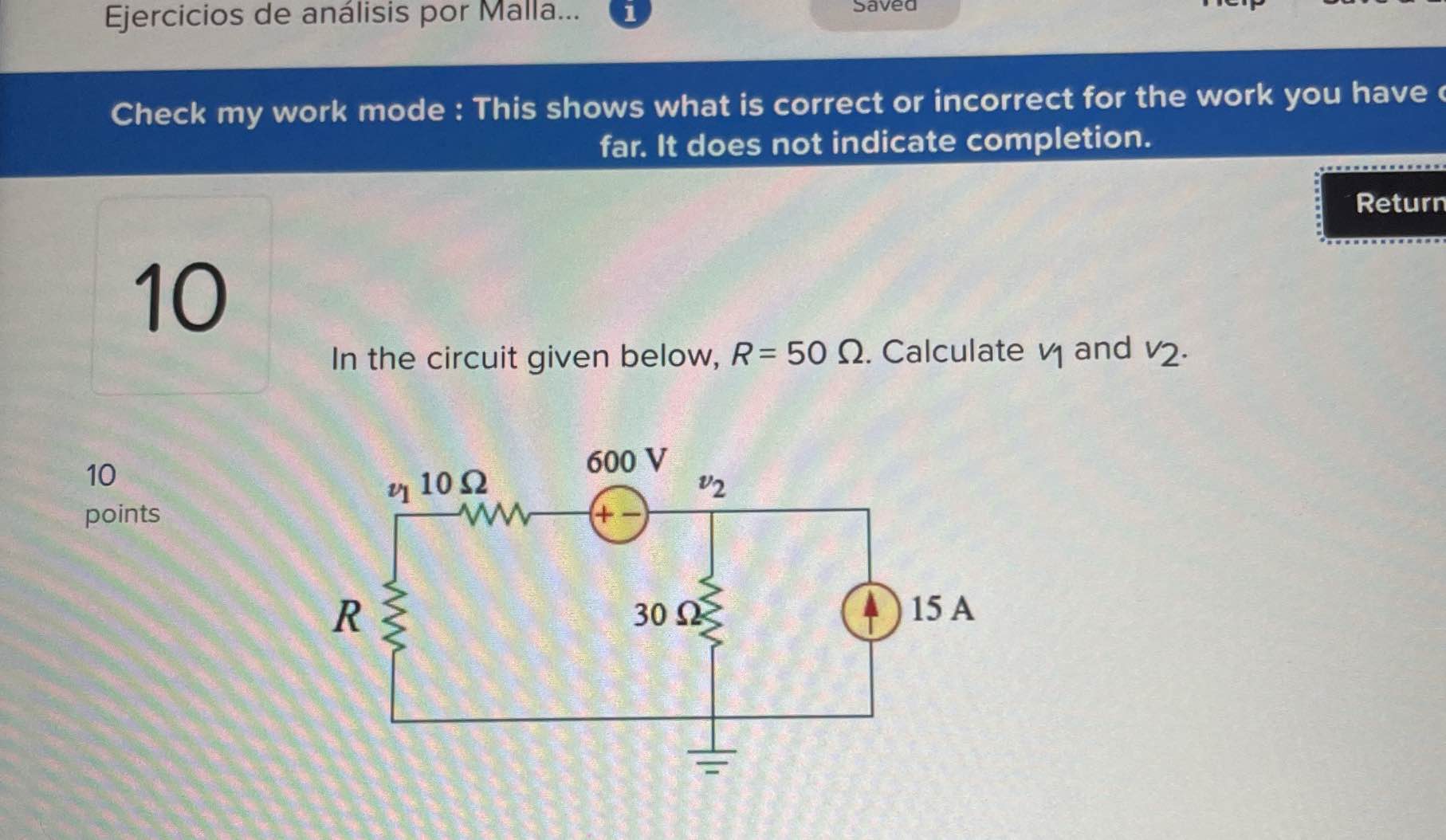 In the circuit given below, R = 50 Ω. | StudyX
