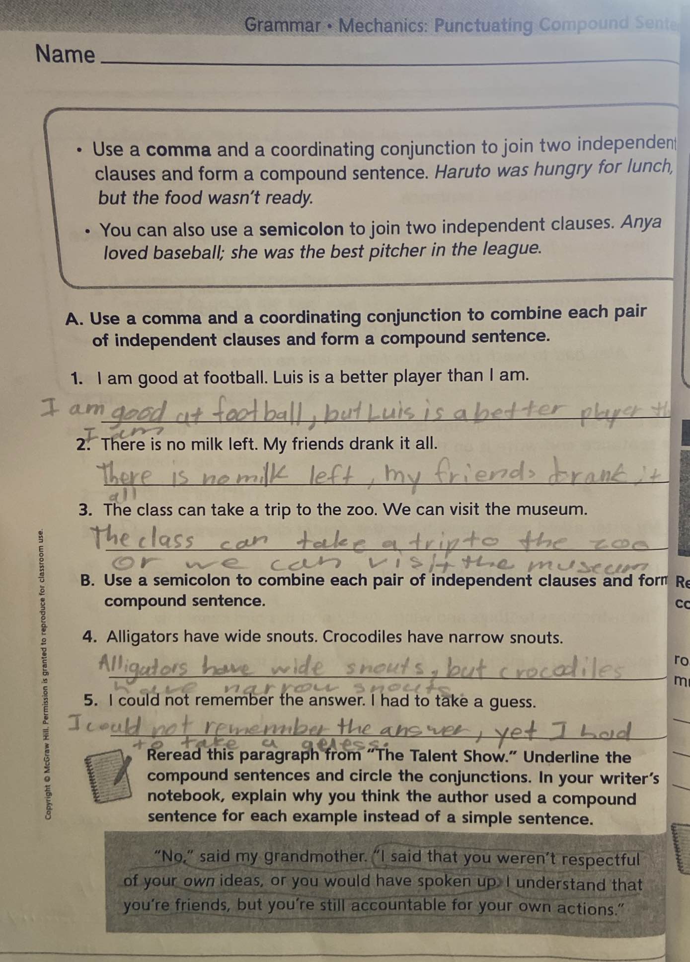 5. I could not remember the answer. I had to | StudyX