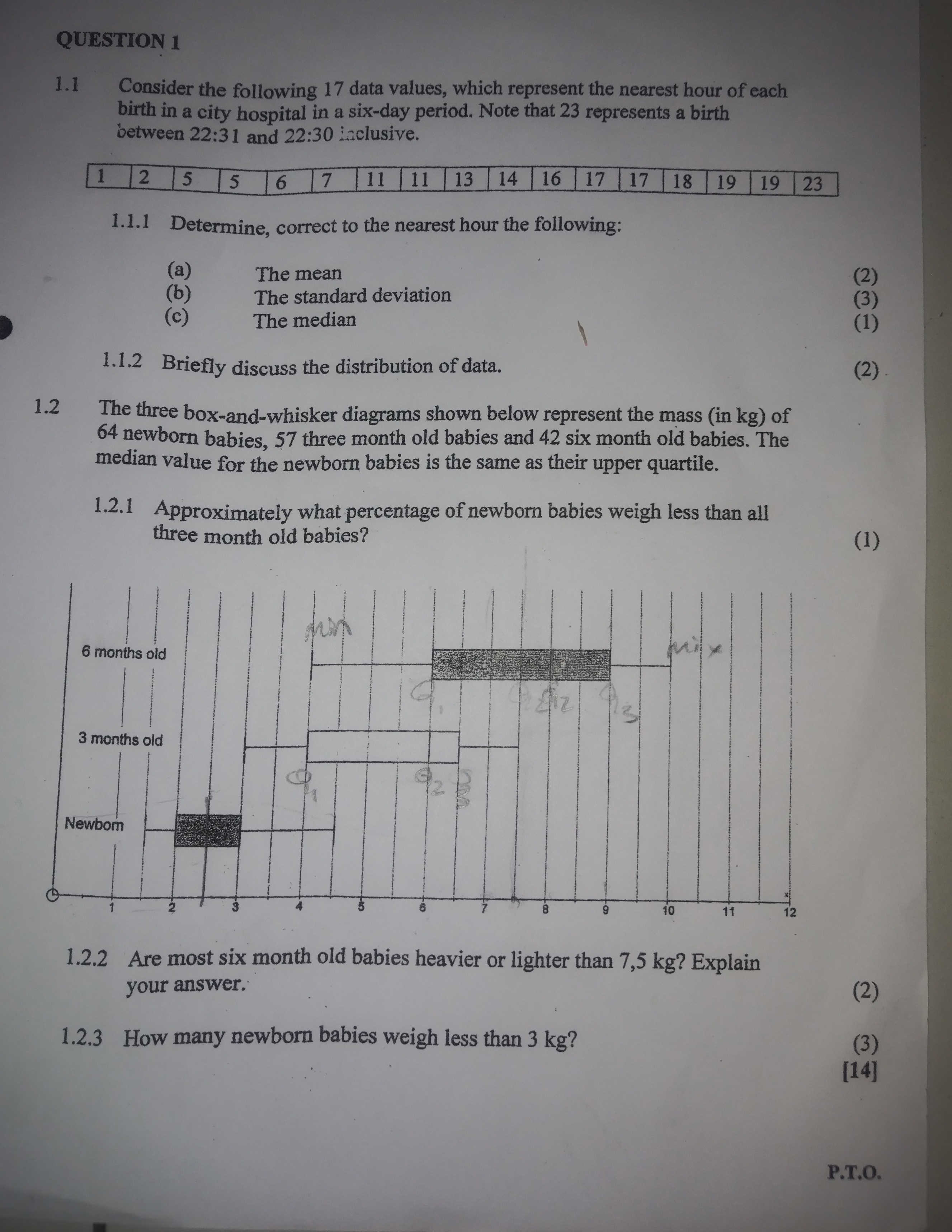 QUESTION 1 1.1 Consider the following 17 | StudyX