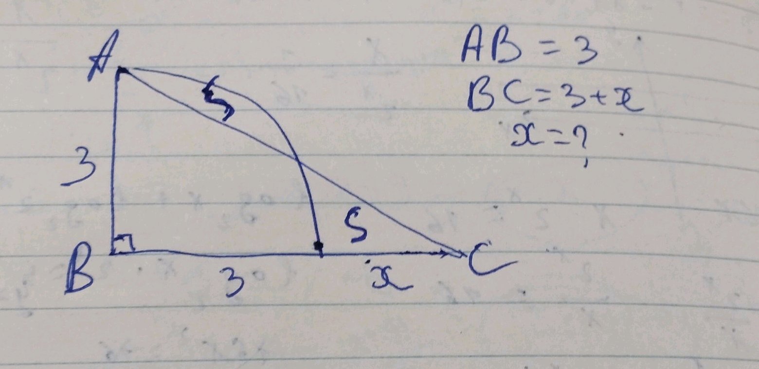 Geometry Problem: Find x given AB=3 and | StudyX