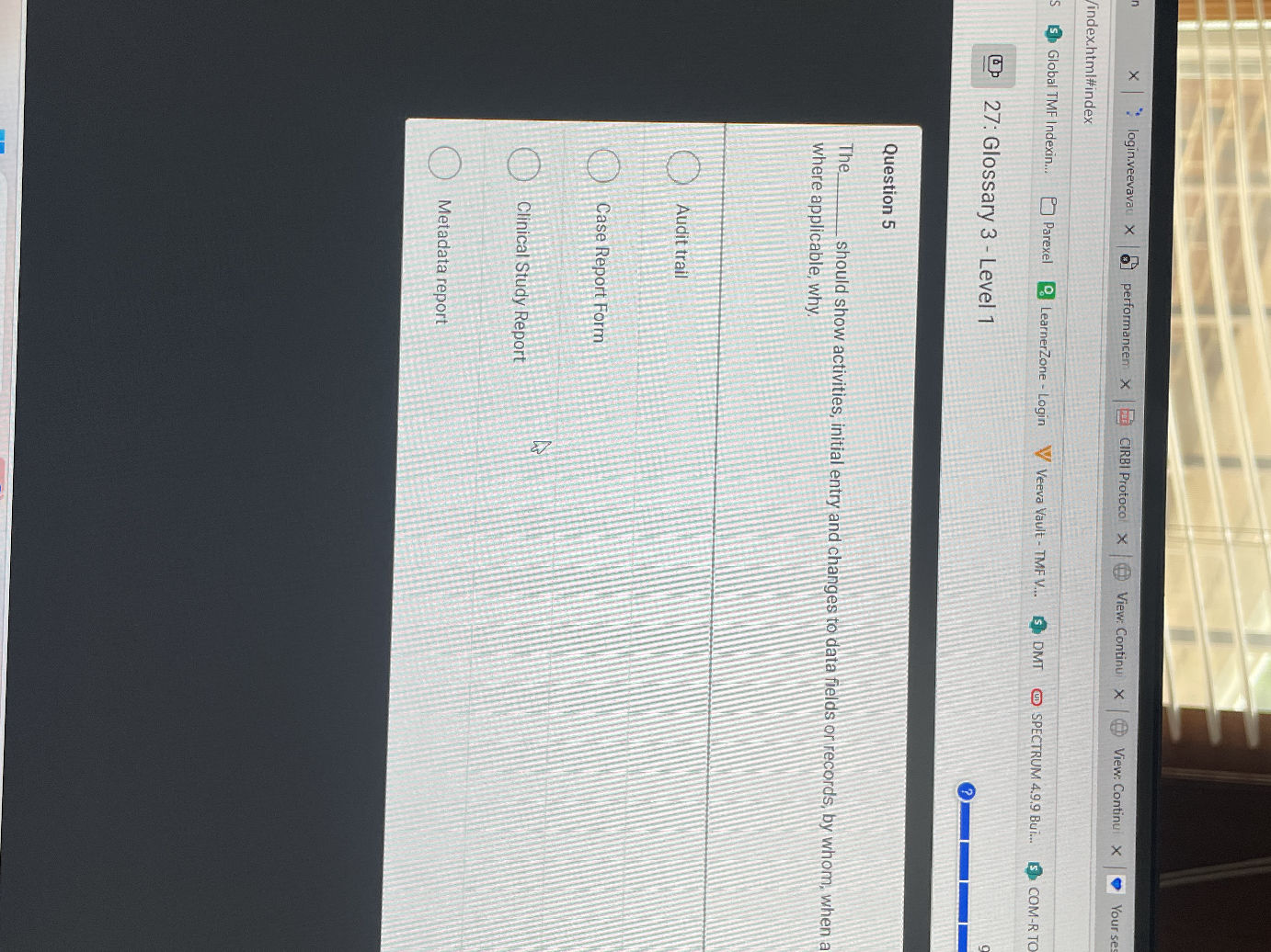 Question 5 The __________ should show | StudyX