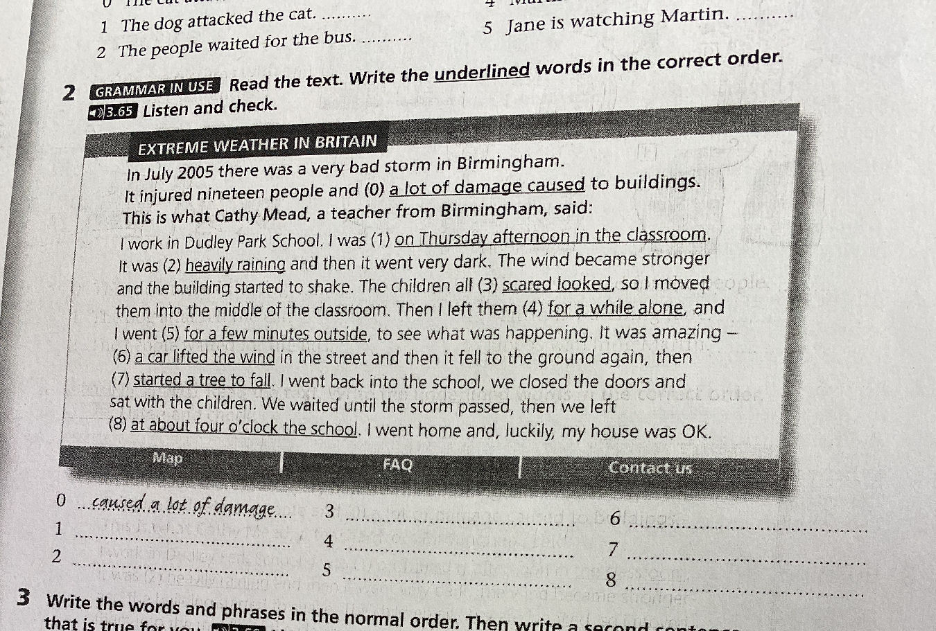 Read the text. Write the underlined words in | StudyX