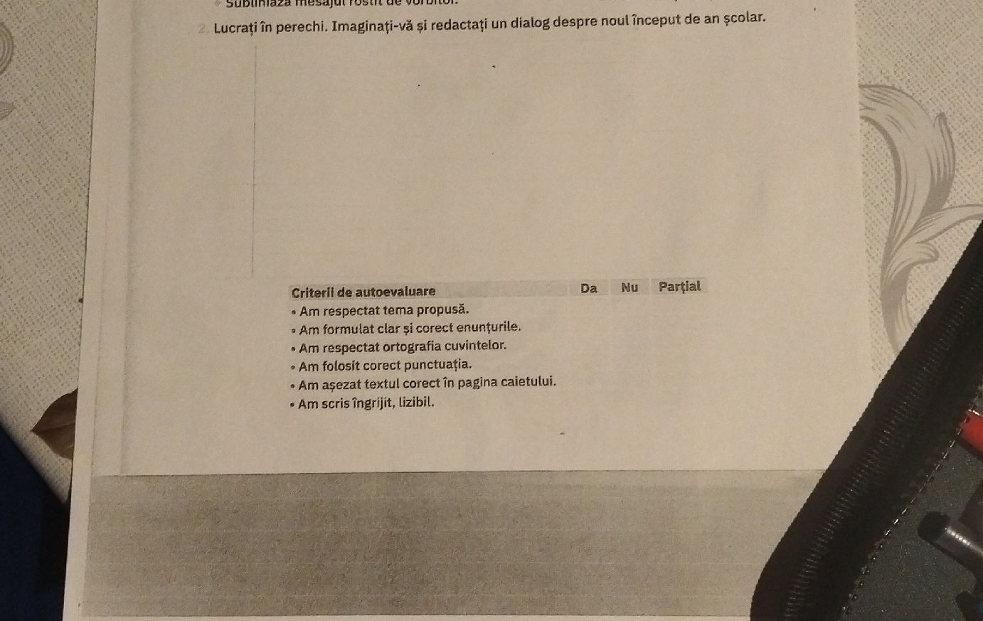 Lucraţi în perechi. Imaginați-vă și | StudyX