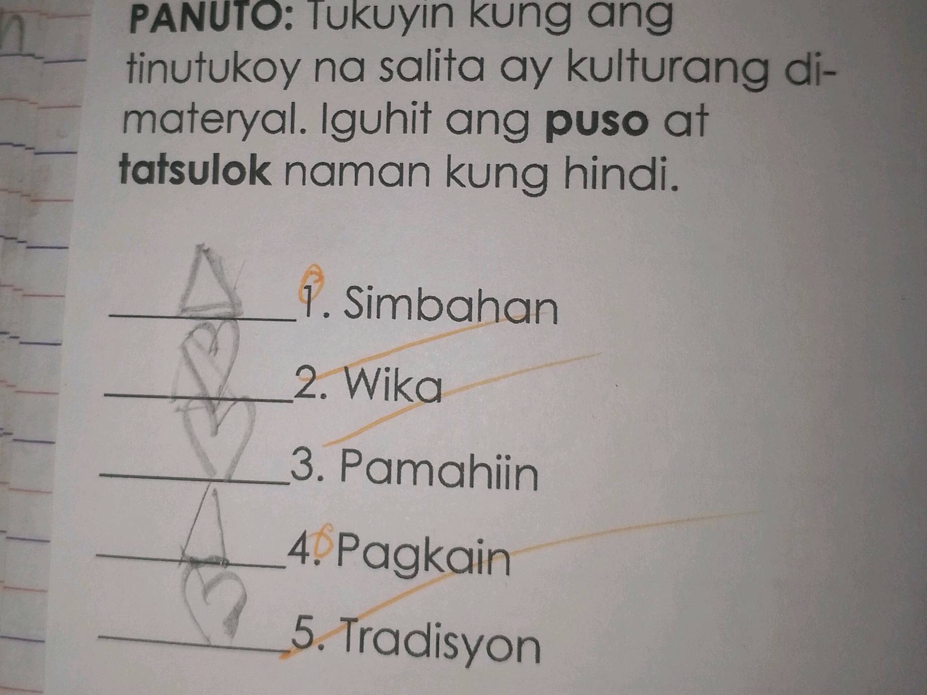 PANUTO: Tukuyin kung ang tinutukoy na salita | StudyX