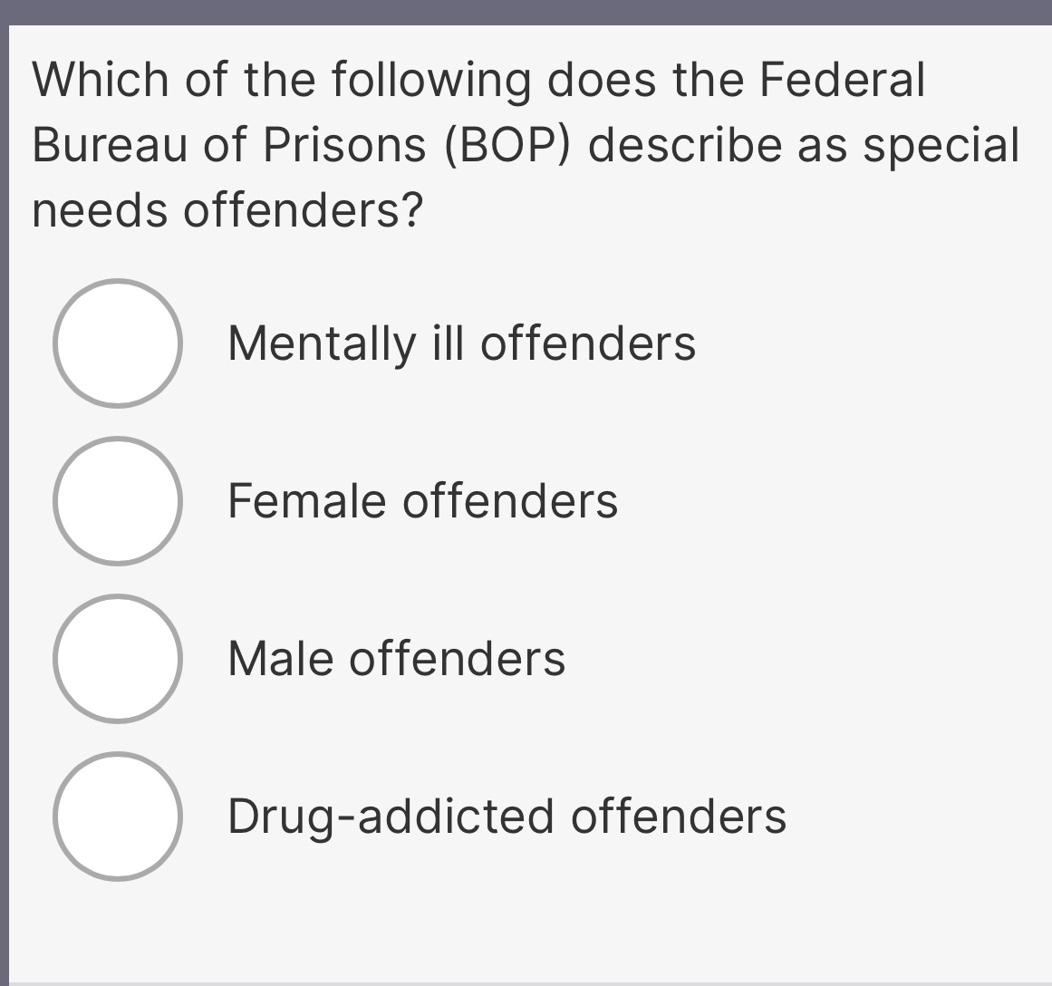 Which of the following does the Federal | StudyX