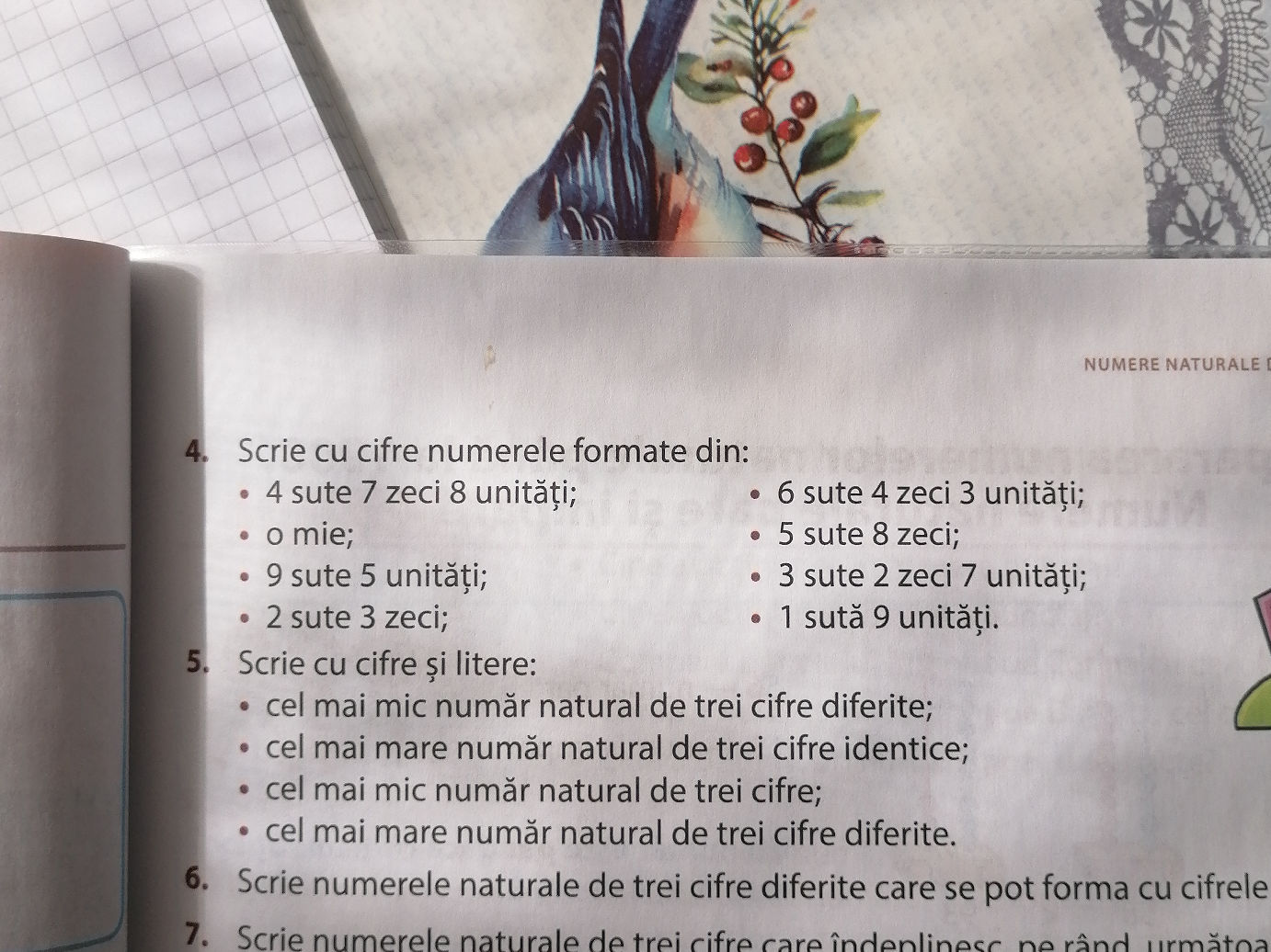 Scrie cu cifre numerele formate din: * 4 | StudyX