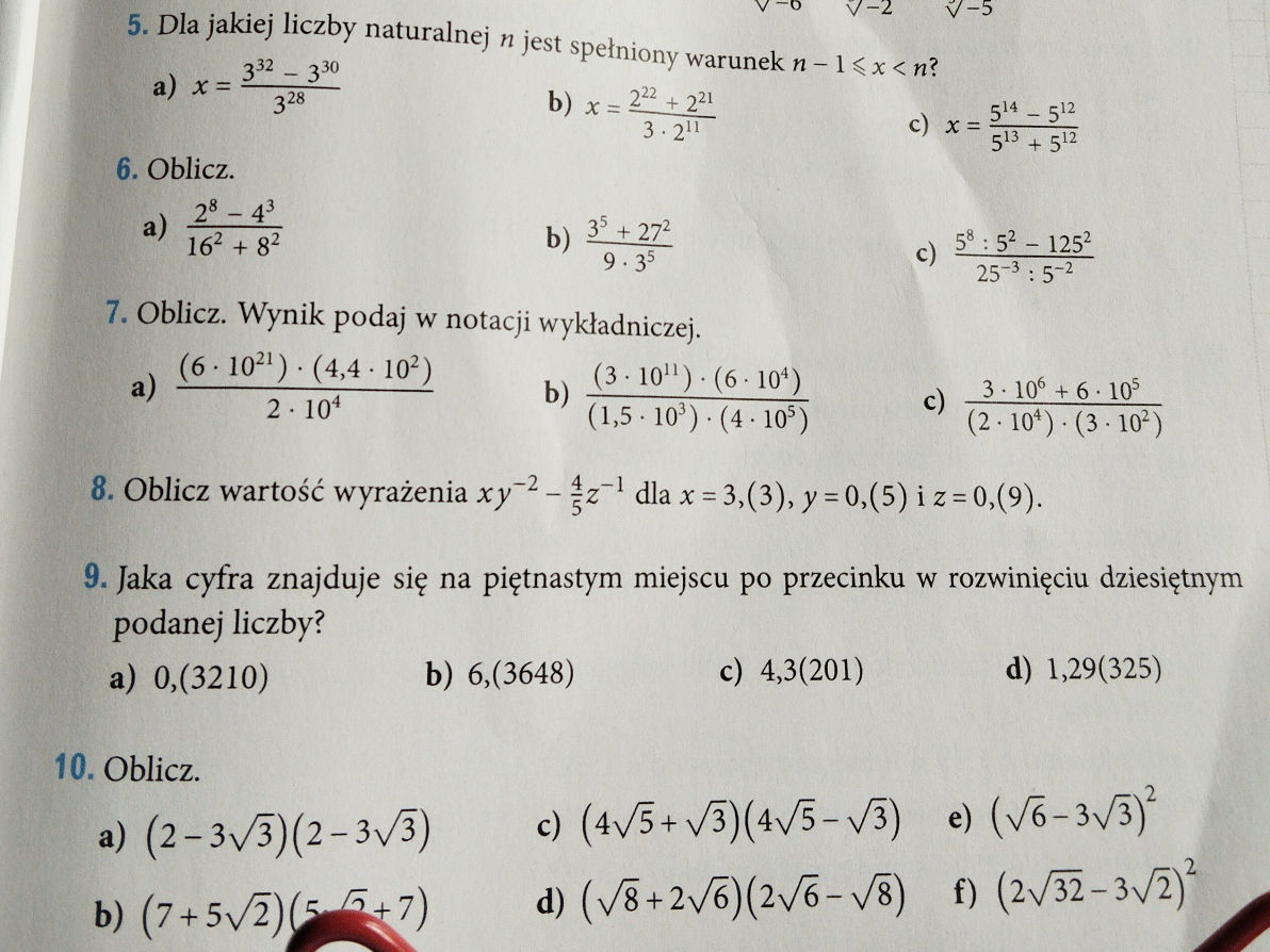 5. Dla jakiej liczby naturalnej n jest | StudyX