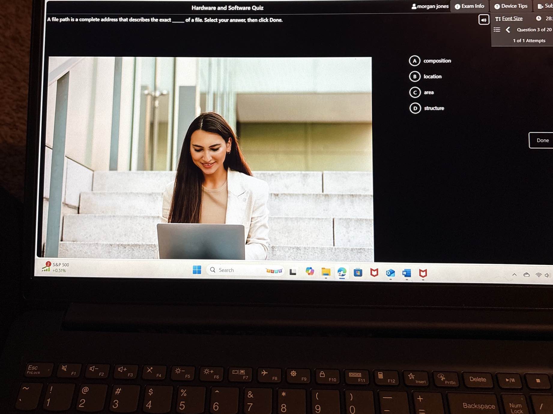 A file path is a complete address that | StudyX