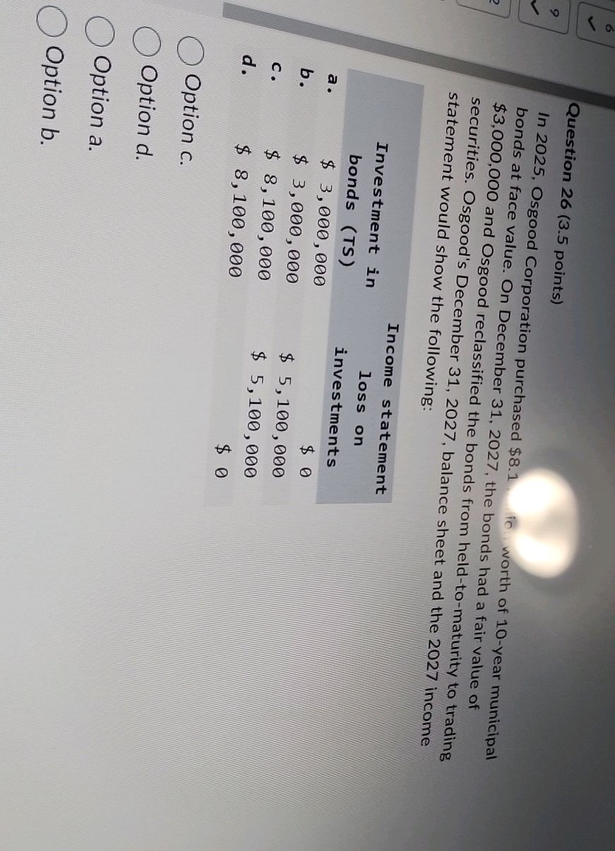 Question 26 (3.5 points) In 2025, Osgood | StudyX