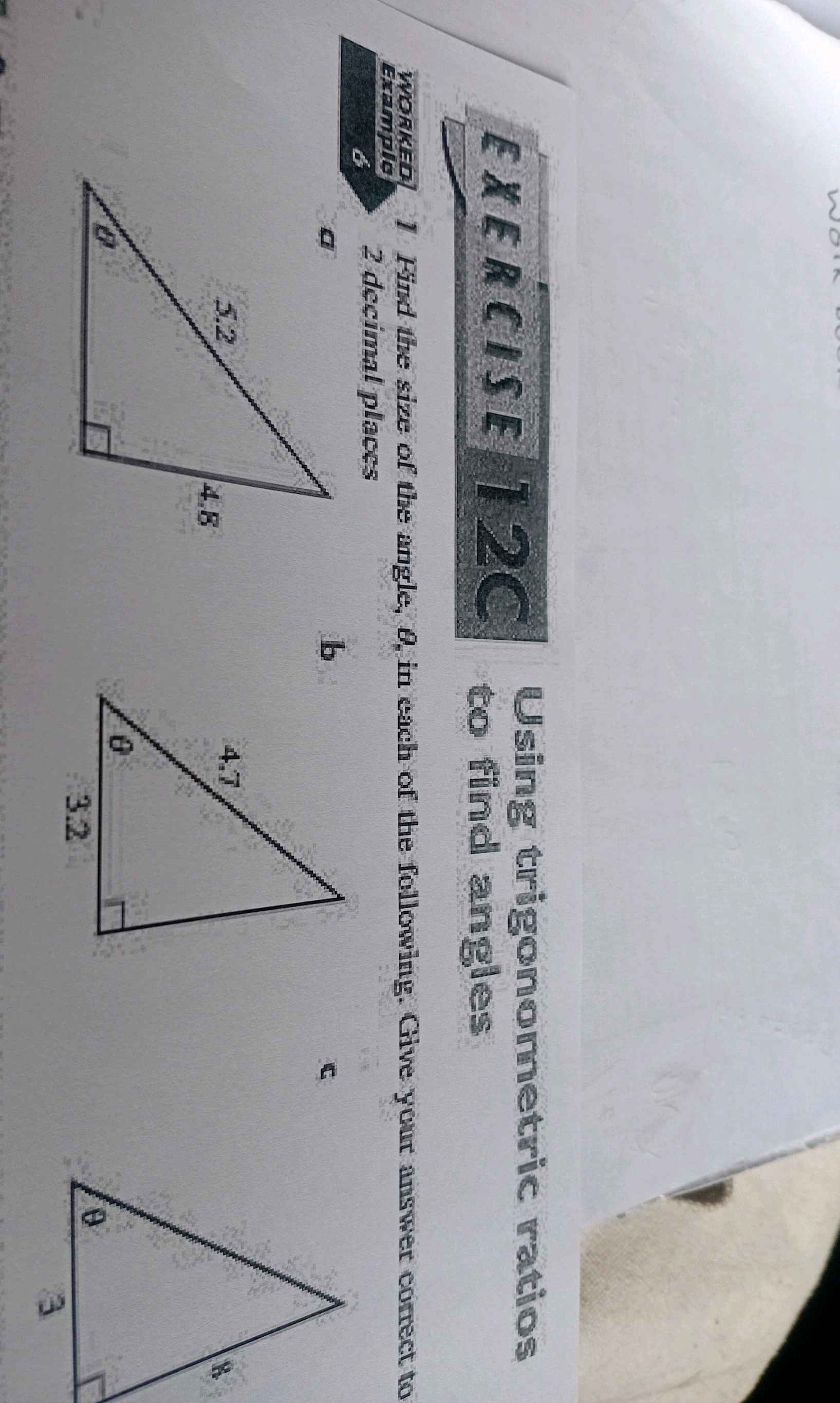 1 Find the size of the angle, $ $, in each | StudyX