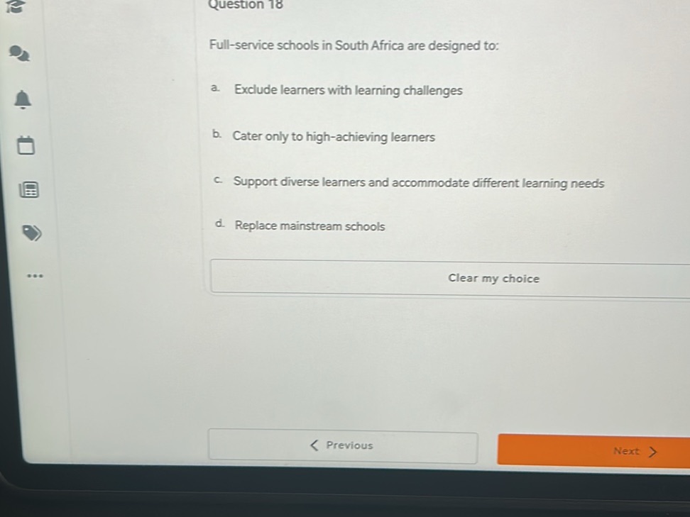 Full-service schools in South Africa are | StudyX