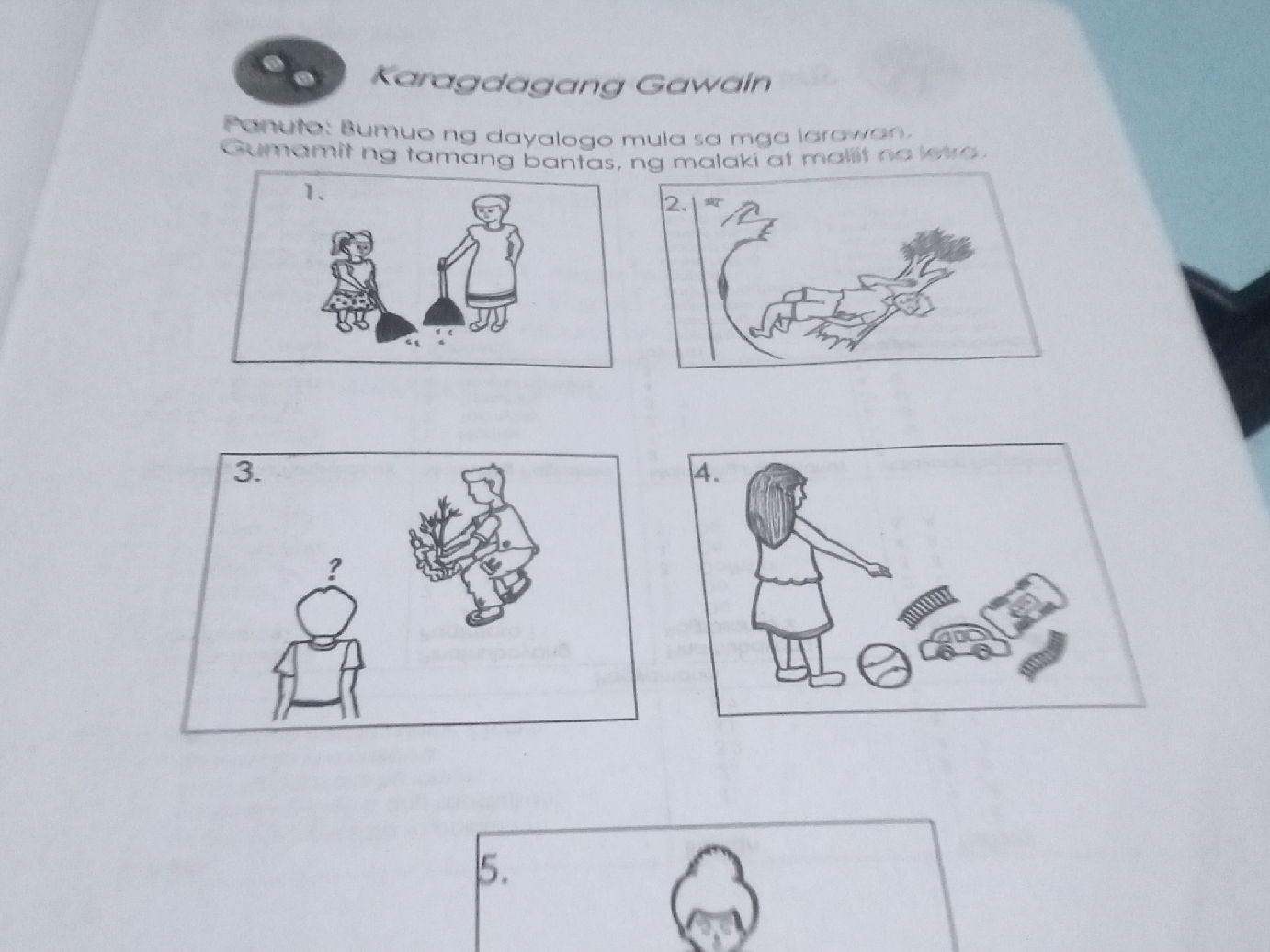 Panuto: Bumuo ng dayalogo mula sa mga | StudyX