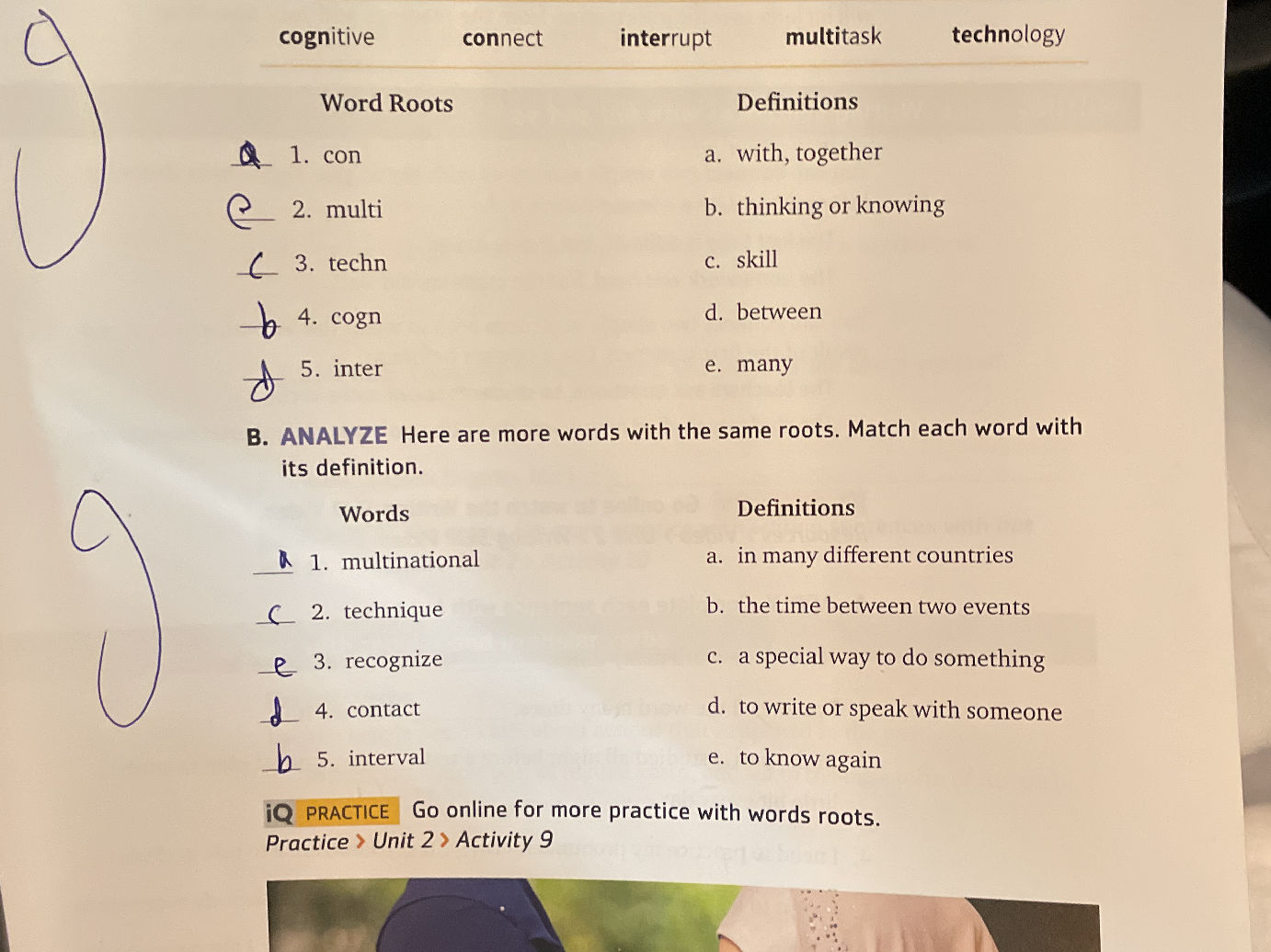 Word Roots 1. con 2. multi 3. techn 4. cogn | StudyX