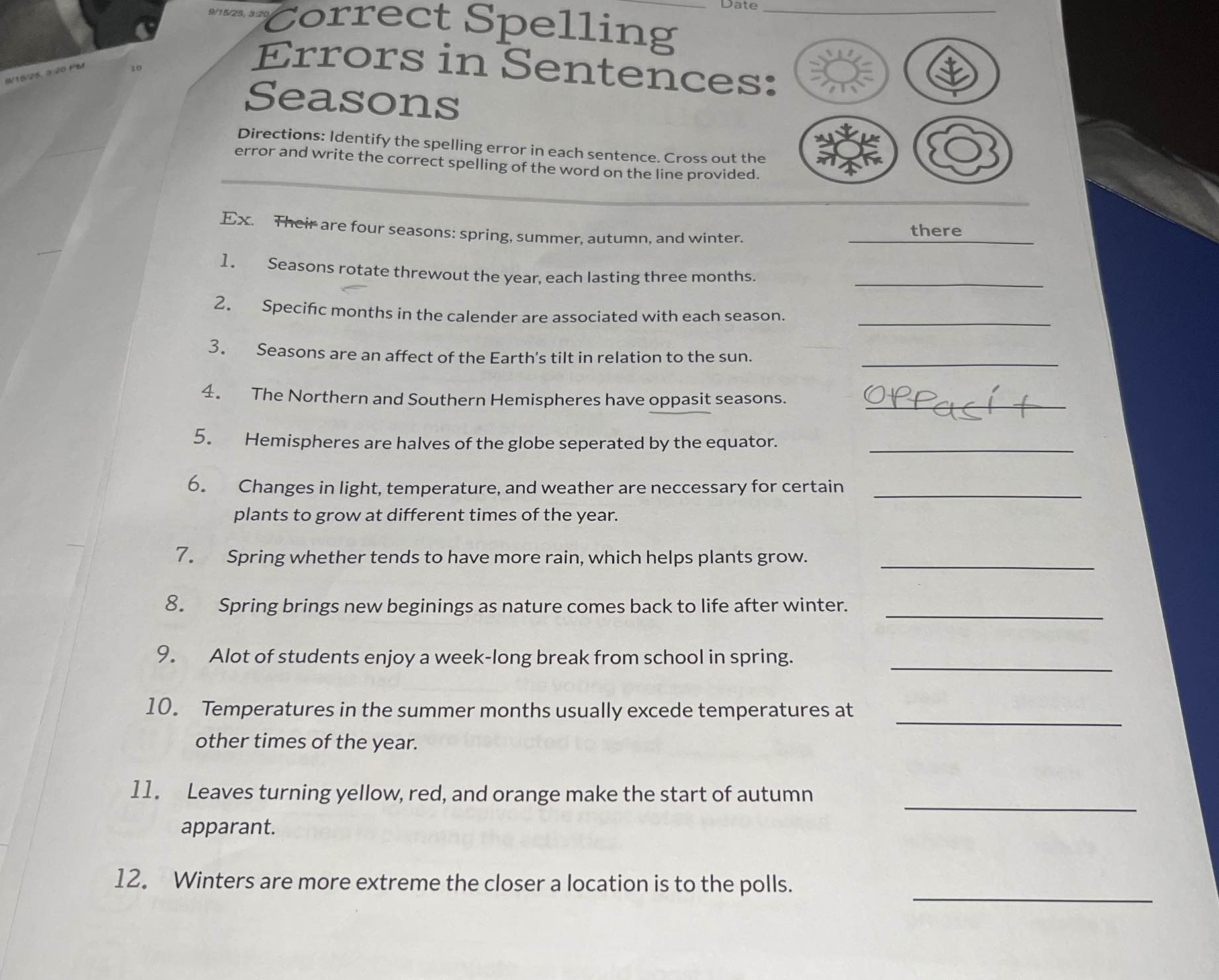 Directions: Identify the spelling error in | StudyX