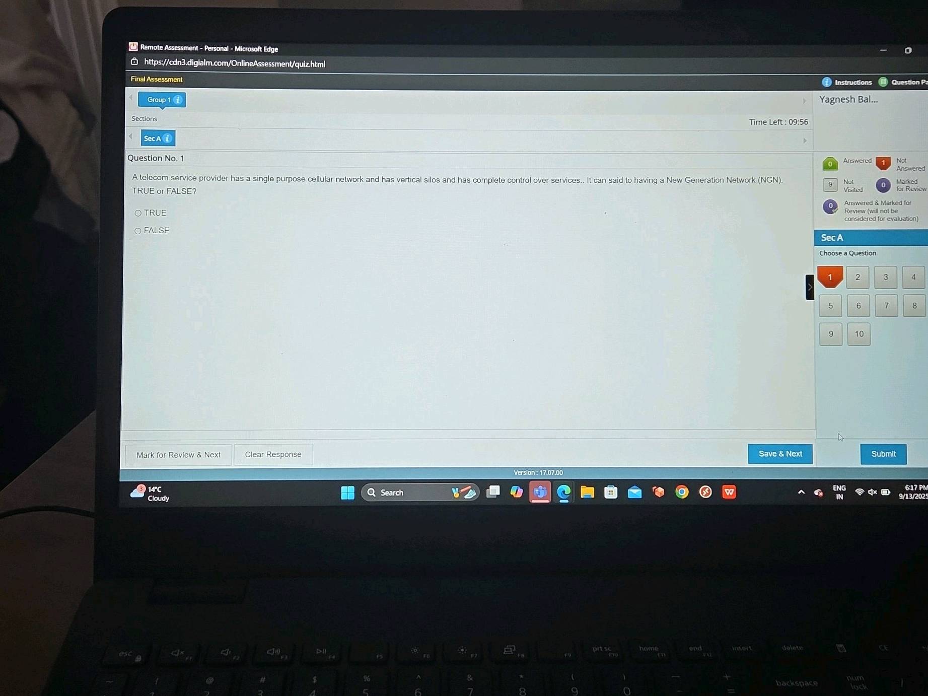 A telecom service provider has a single | StudyX
