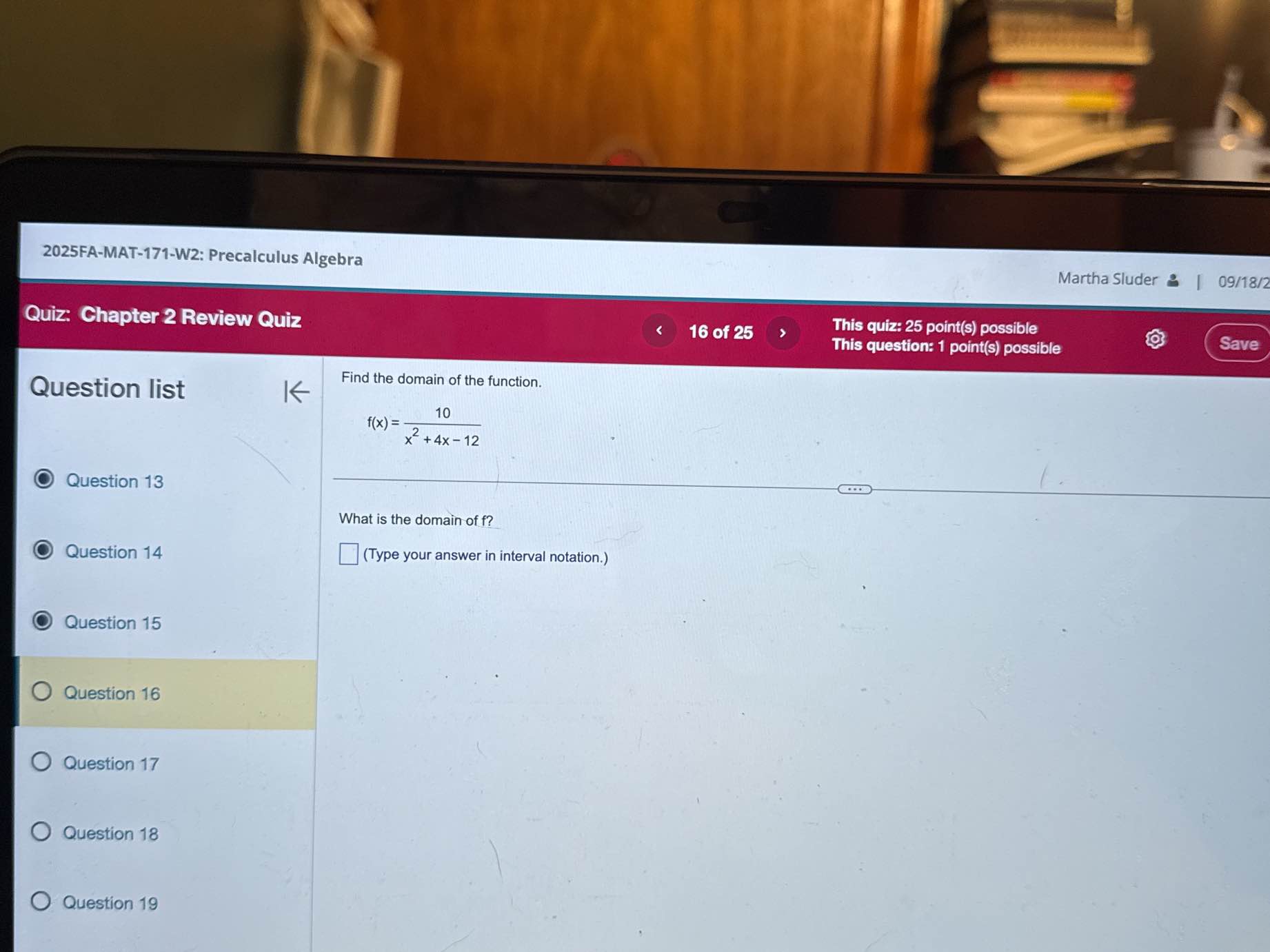 Find the domain of the function. $$f(x) = | StudyX