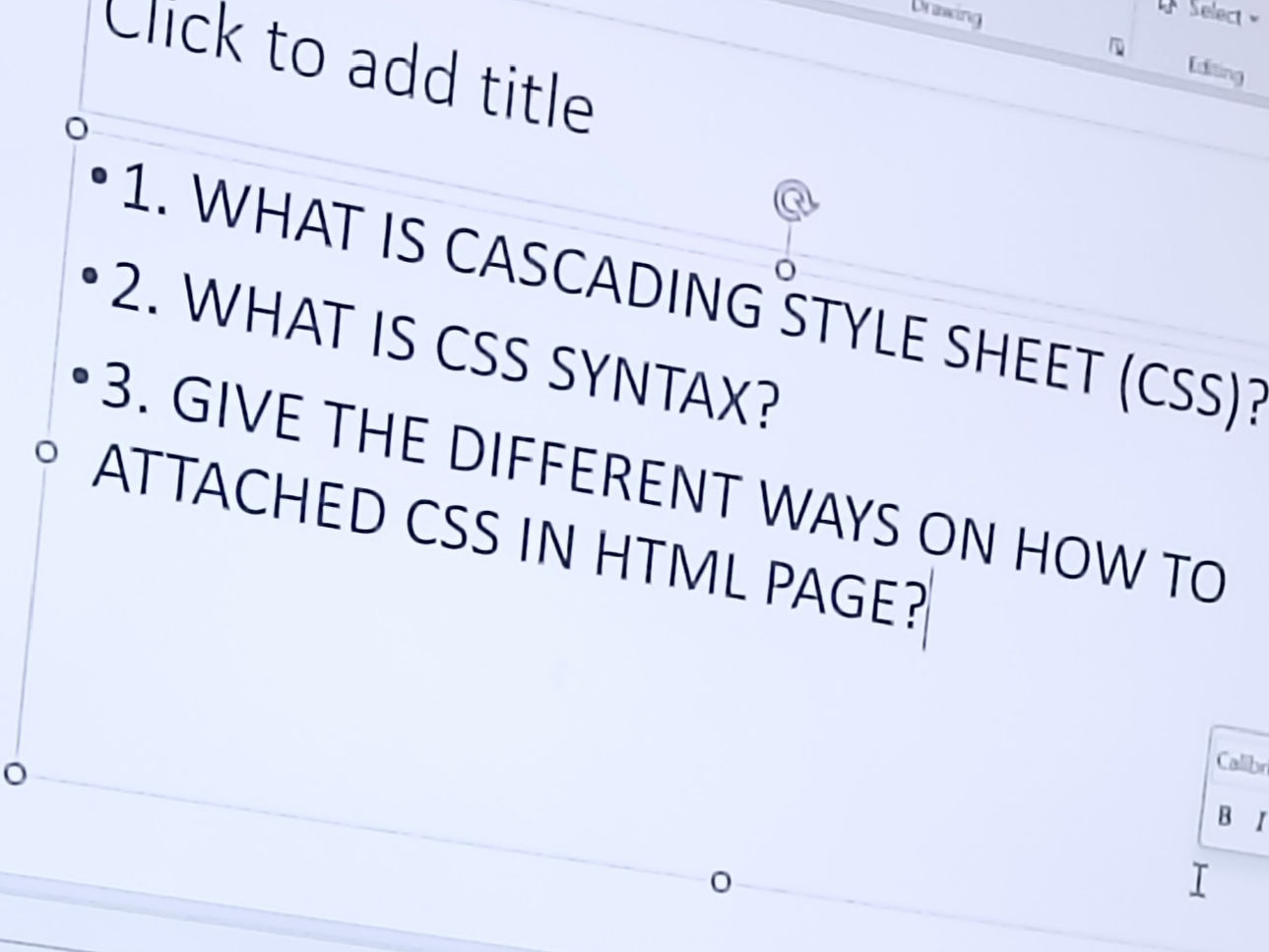 1. WHAT IS CASCADING STYLE SHEET (CSS)? 2. | StudyX