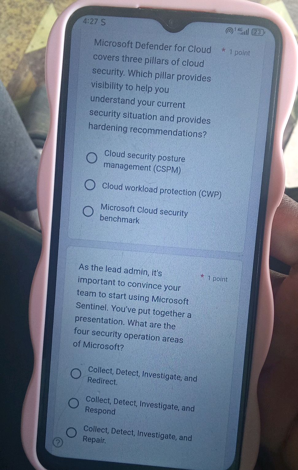 Microsoft Defender for Cloud covers three | StudyX