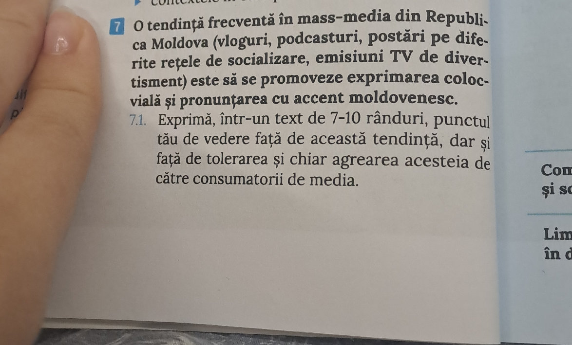 O tendinţă frecventă în mass-media din | StudyX