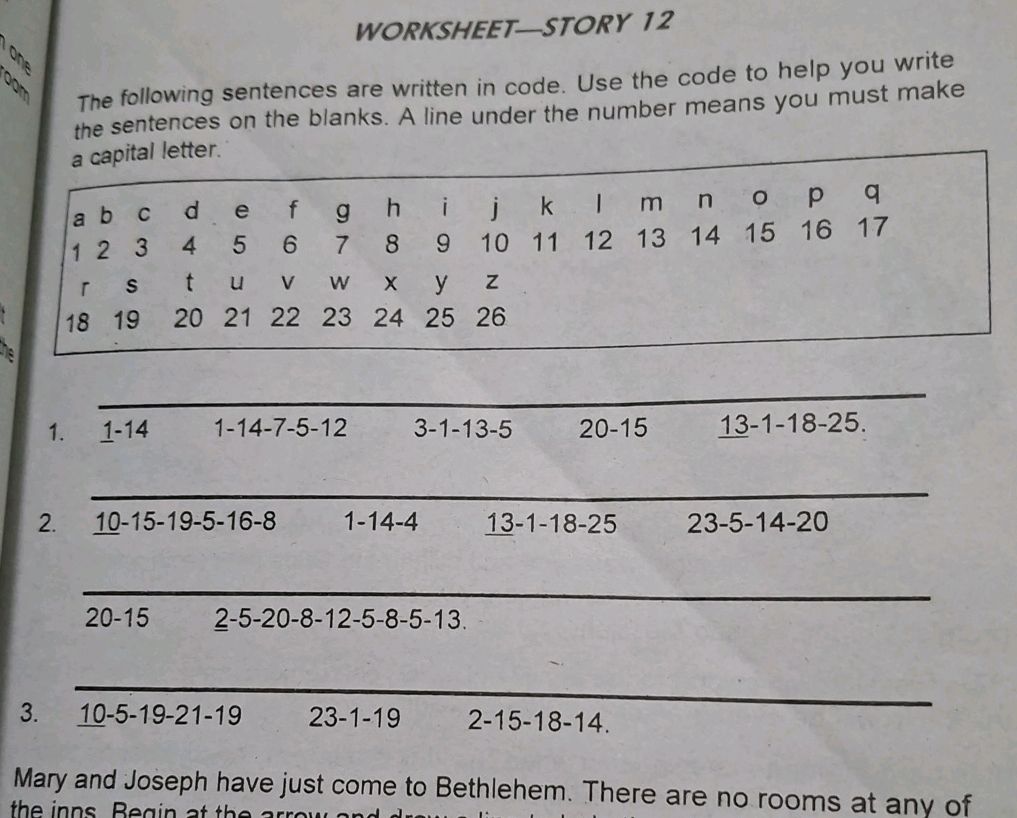 The following sentences are written in code. | StudyX