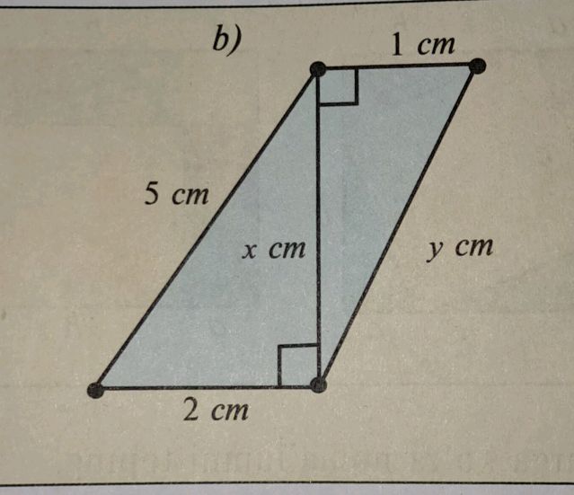b) [Diagram of a parallelogram with labeled | StudyX